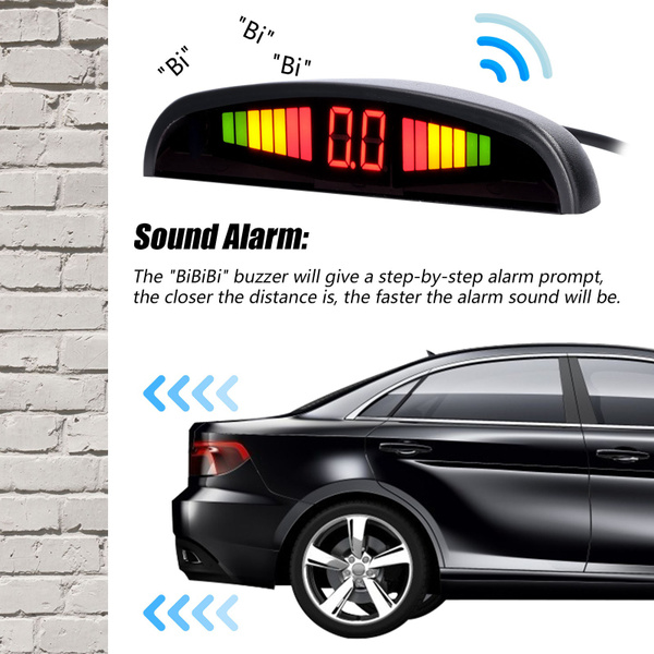 Car Parking Sensor Rear Reversing Radars System with 4 Parking Sensors ...