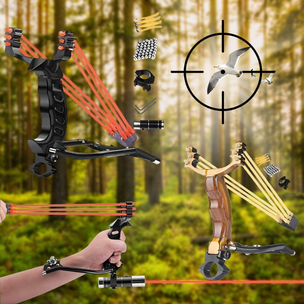Professional Slingshot Kit,Stainless Professional Hunting Catapult High ...