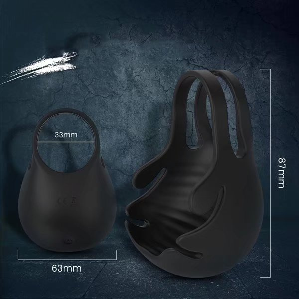 Testicle Vibrator for Men Penis Massage Ring Masturbator Scrotum ...