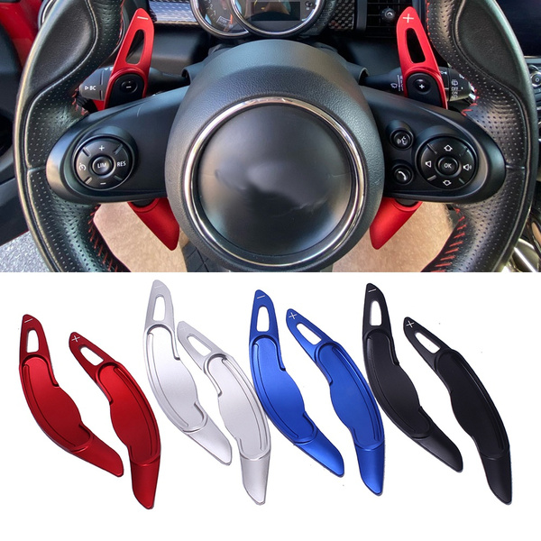 2PCS Car Steering Wheel Paddles Extension DSG Paddle Shifter Styling For MINI Cooper S JCW MK3 ...