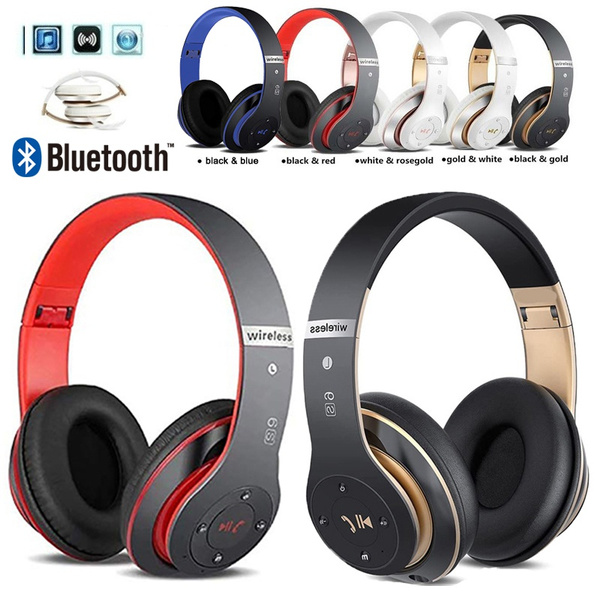6S Wireless Bluetooth Headphones Over Ear, Hi-Fi Stereo Foldable ...