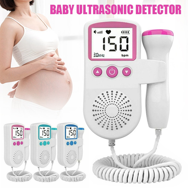 1PC Baby Ultrasonic Detector Fetal Doppler Prenatal-Heartbeat Heart ...