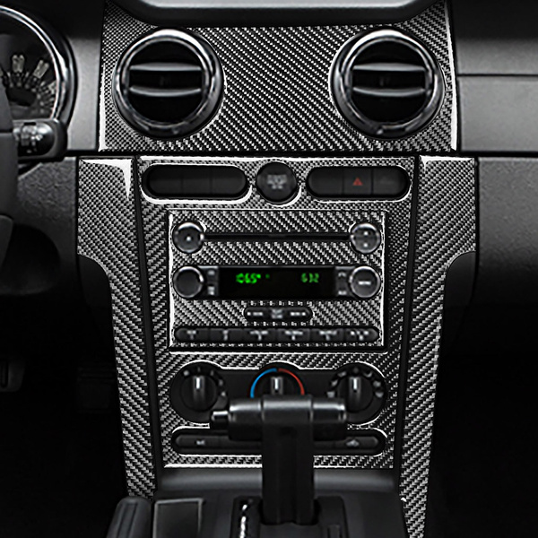 Carbon Fiber Car Interior Sticker For Ford Mustang 2005-2009 Center ...