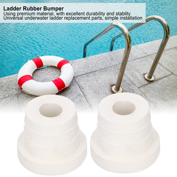 2Pcs Ladder Rubber Stopper Bumper Replacement Safety Guard Swimming ...