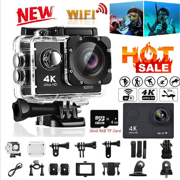 4K/1080P Full HD Mini Sport Cameras Outdoor Action Camera Underwater ...