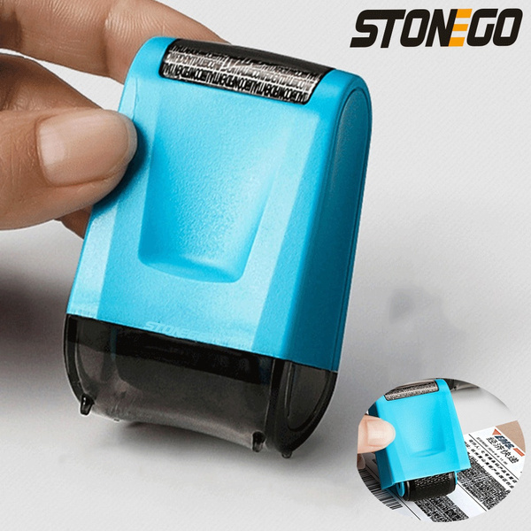 STONEGO 1 PC/2 Pcs Roller Identity Theft Protection Stamps For ID ...