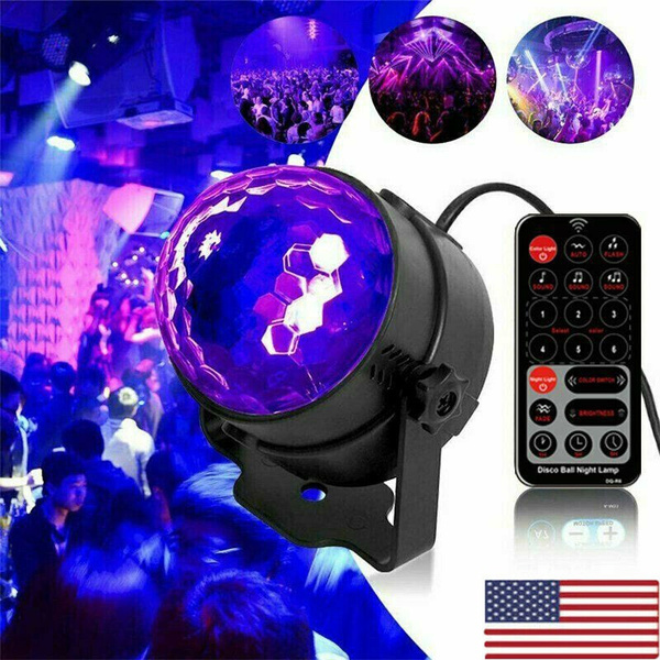 UV 3 LEDs Magic Ball Light Stage Effect Lighting with Lampshade and ...