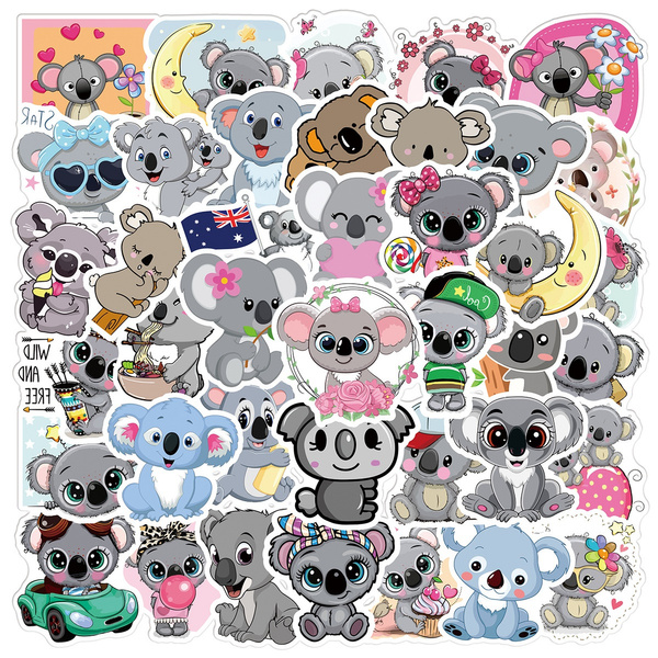 10/50Pcs Kawaii Koala Bear stickers Koala graffiti Stickers for DIY ...