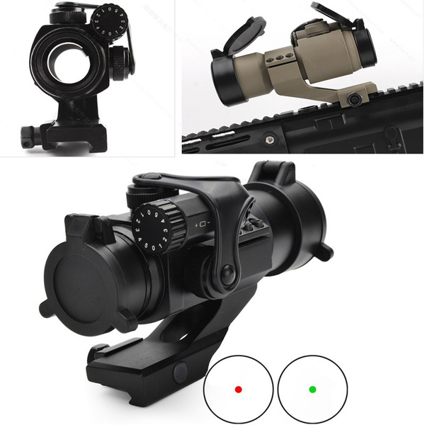 Tactical M2 Red Green Dot Sight Scope Brightness Adjustable Aircraft ...