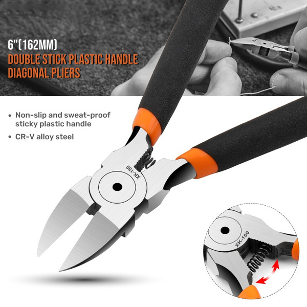 6Inch Diagonal Pliers Wire Cutter Side Cutter Plier Electrical Wire ...