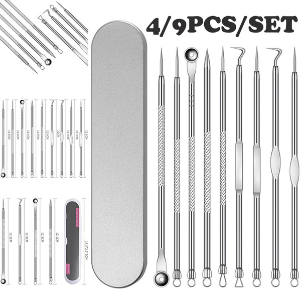 4/9PCS Vacuum Blackhead Remover Blackhead Comedone Acne Pimple Belmish ...