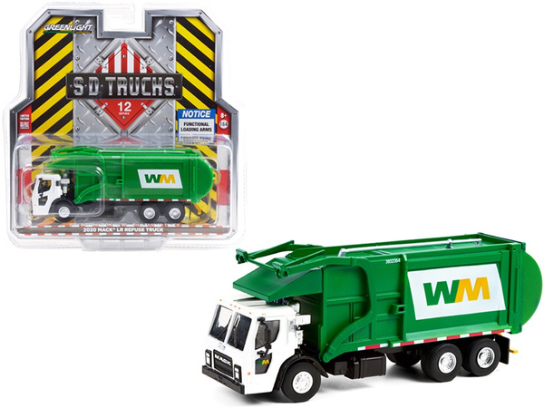 2020 Mack LR Refuse Garbage Truck White and Green Waste Management S.D ...