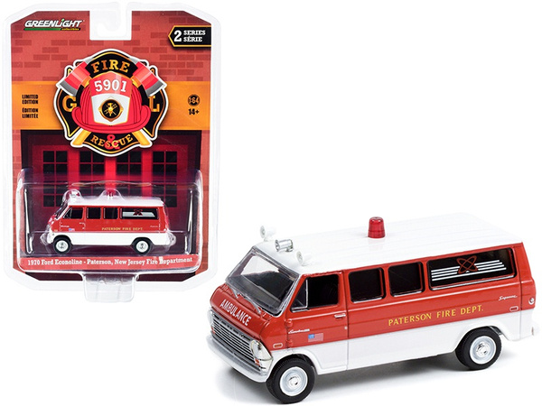 1970 Ford Econoline Bus Red and White Paterson Fire Department (New ...