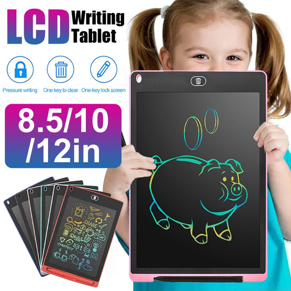LCD Writing Tablet 12/10/8.5 inch Doodle Board, Colorful Screen ...
