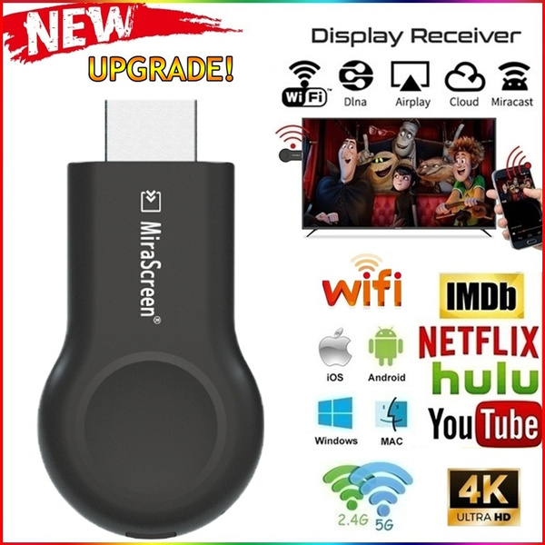 2023 New Upgrade Mirascreen Wireless 1080P HDMI Display Receiver WiFi ...