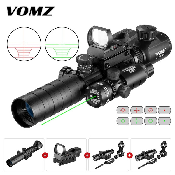 VOMZ 3-9X32EGC Tactical Optic Red Green Illuminated Riflescope ...