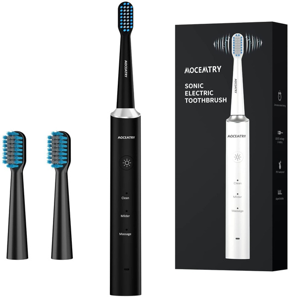 MOCEMTRY Sonic Electric Toothbrush Rechargeable Whitening Tooth Brush 3 ...