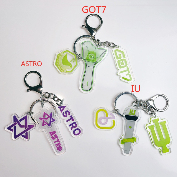 2023 Kpop ASTRO GOT7 IU New Album Acrylic Keychain Cute Cartoon Key ...