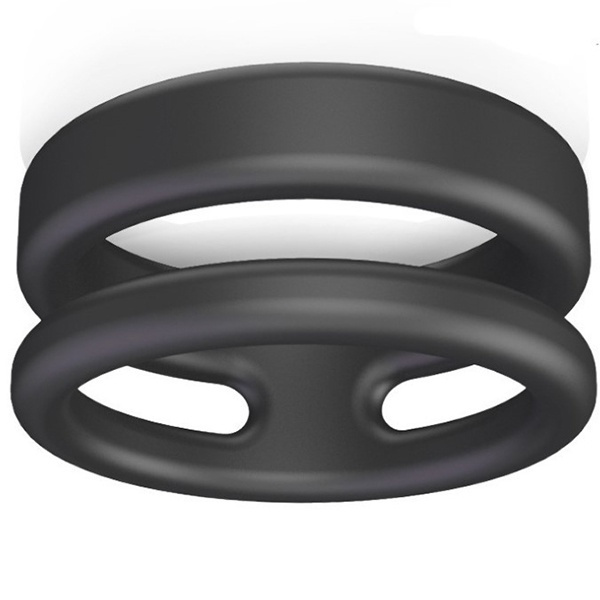 10 Frequency Male USB Silicone Waterproof Ring Toy Rechargeable Massage ...