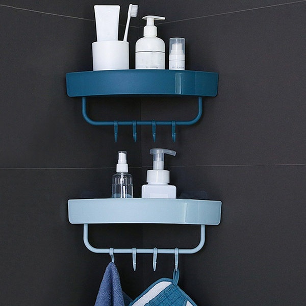 Triangle Wall-mounted Storage Shelves Rack Bathroom Organizer Wall ...