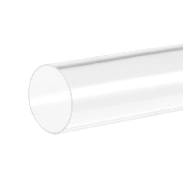 Clear Round Rigid PC Tube 37.6mm ID x 40mm OD x 1M Polycarbonate Tubing ...