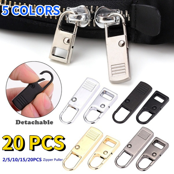 2/5/10/15/20PCS New Alloy Universal Zipper Puller for Clothing Zip ...
