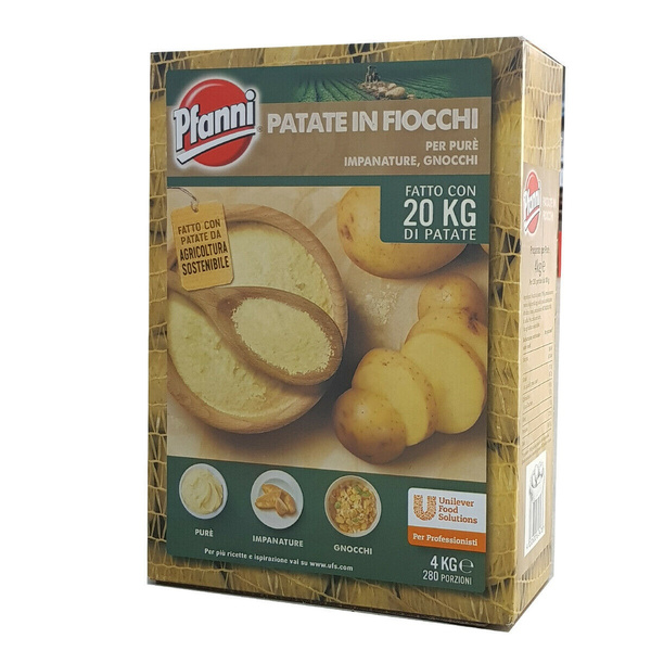 PFANNI PREPARATO PER PURÈ DI PATATE IN FIOCCHI CONFEZIONE DA 4 KG SENZA ...