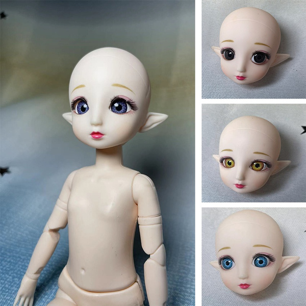 30cm Girls DIY Doll BJD Doll Makeup Doll Head or Whole Doll 22 Joints ...