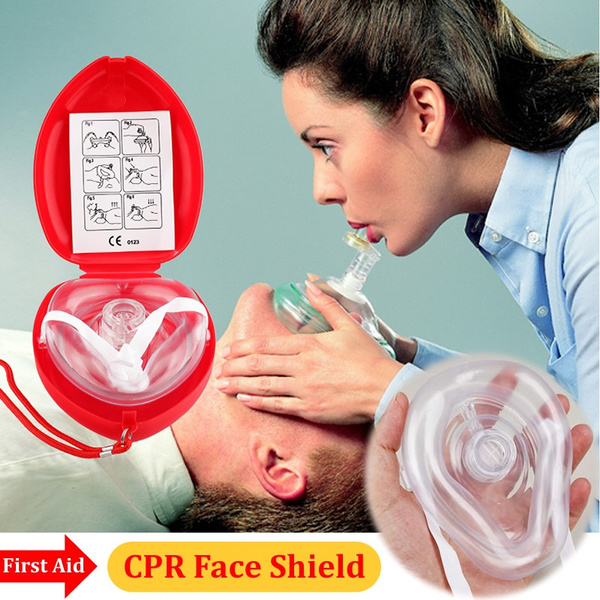 Medical CPR Face Shield Emergency Resuscitator First Aid Training Mask ...