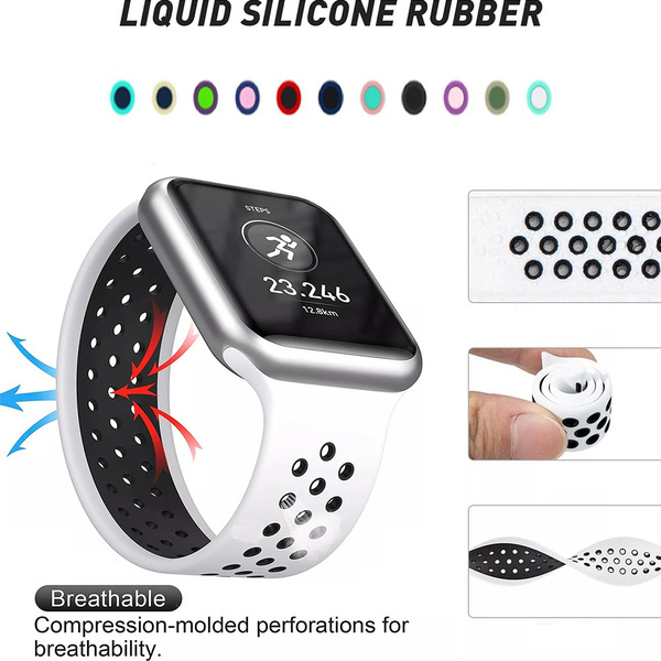 Sport Silicone Strap for Smart Watch Ultra 2/Ultra Bands 49mm Series 10 ...