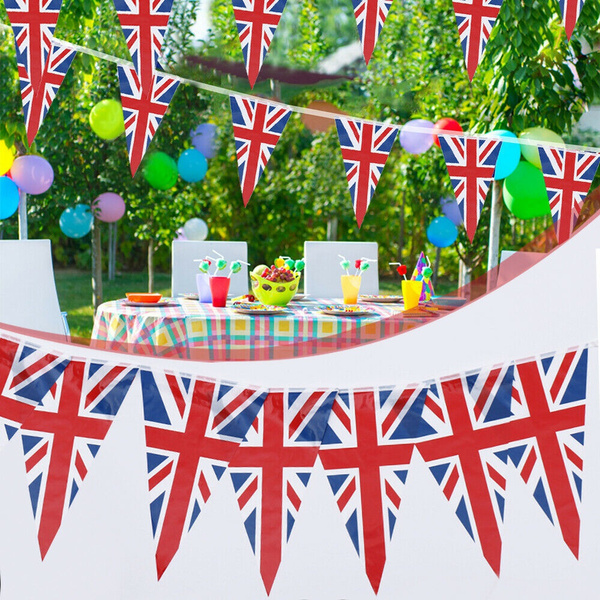 Union Jack Bunting Flags Banner Flag, Queen's Platinum Jubilee ...