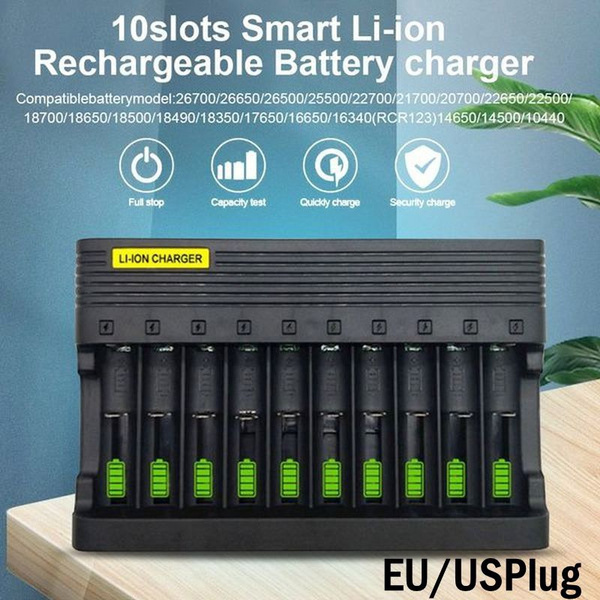 4.2V LED Smart Display Light Fast 18650 Battery Charger IMR /Li-ion For ...