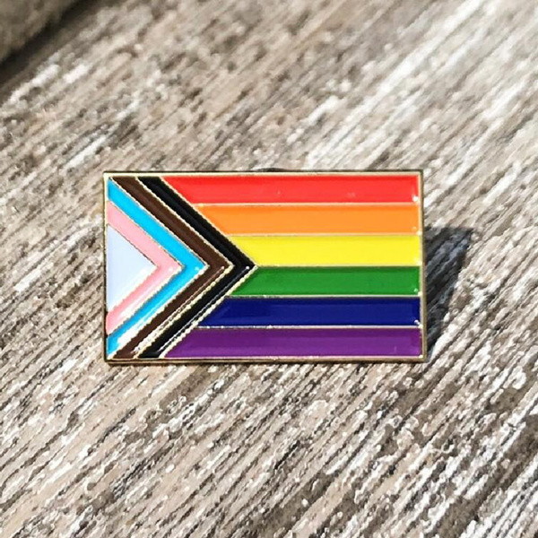 Rainbow Pride Flag Brooch Lgbtq Lapel Pin Ally Badge Equality Gay
