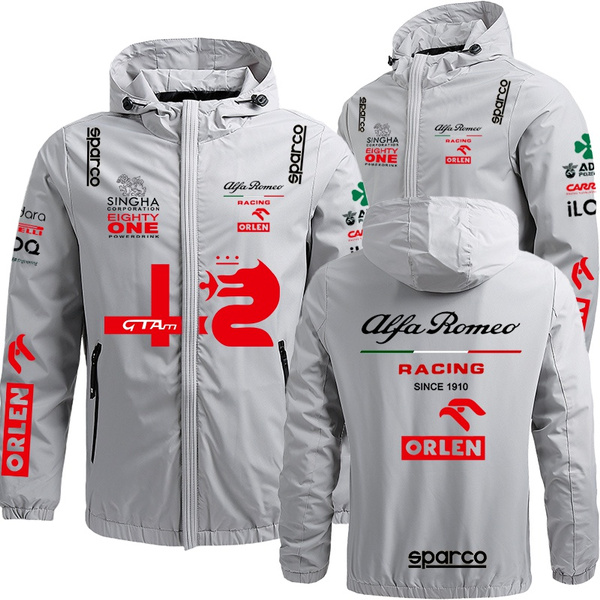 2022 New Formula One Alfa Romeo Racing Jacket Hoodie Mens Windbreaker ...