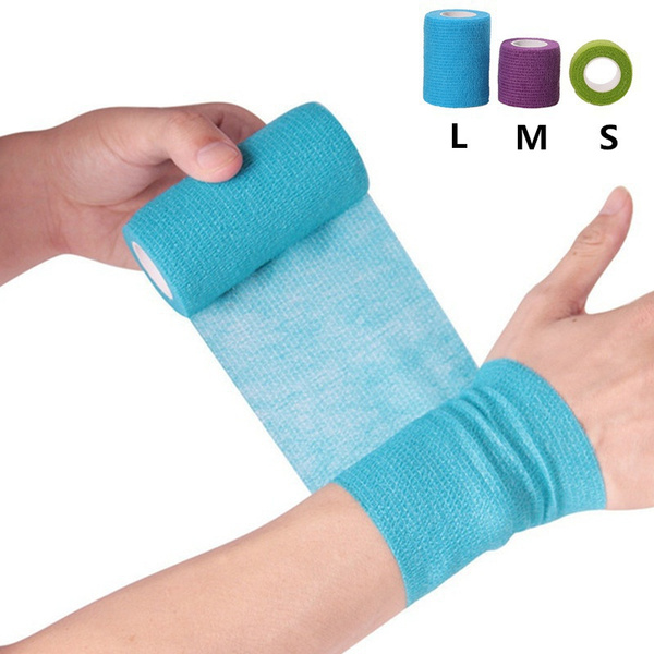 1Roll 4.5m Gauze Bandage Self-adhesive Breathable Elastic Bandages for ...