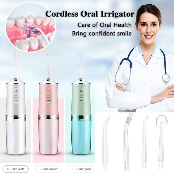 Water Flosser Cordless Teeth Cleaner Portable Water Teeth Cleaner with ...