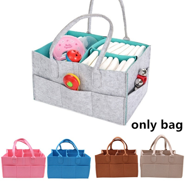 Large Capacity Baby Diaper Foldable Storage Bags Diaper Caddy Newborn ...