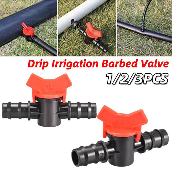 1/2/3pcs Drip Irrigation Shut-Off Switch Valve Gate Valves for 1/2 Inch ...