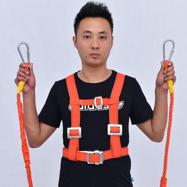 Safety Harness Full Body Protection Fall Arrest Yellow/Lime Back D Ring ...