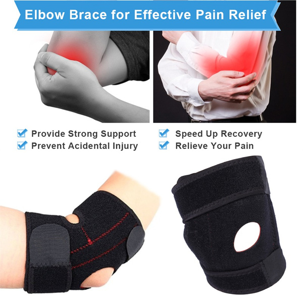 Elbow Brace, Adjustable Elbow Support With Dual-Spring Stabilizer ...