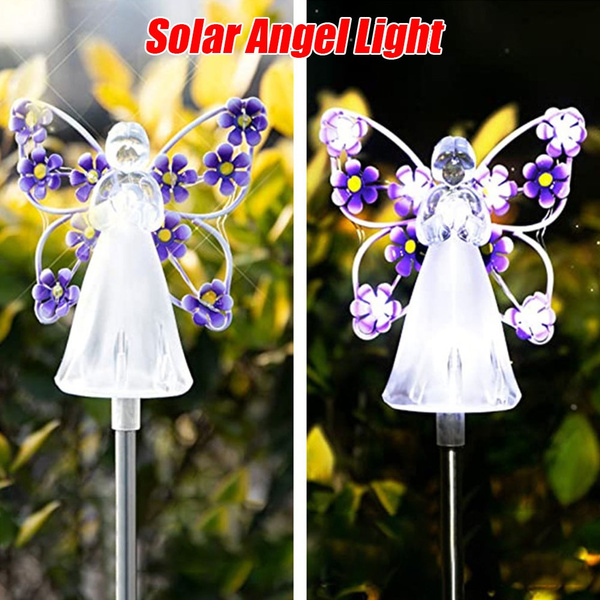 Fashion LED Solar Angel Light Garden Light Outdoor Waterproof ...
