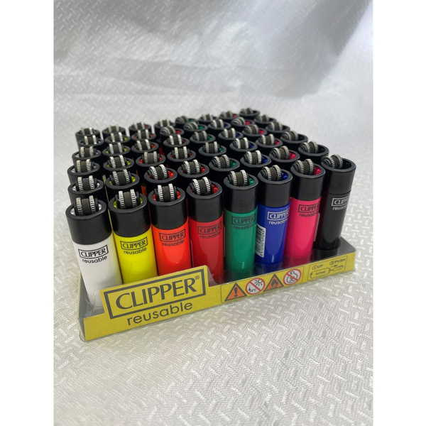 Clipper Micro Translucent Stone Lighter 48 Pieces | Wish