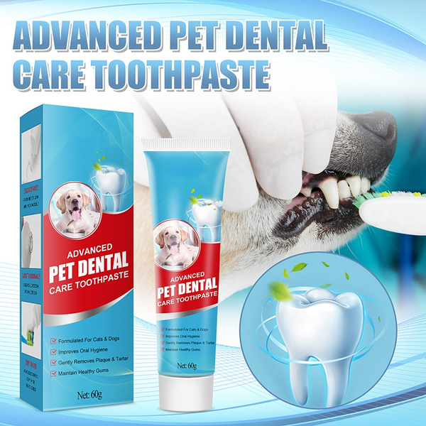 Pet Toothpaste Fresh Breath Clean Tartar Clean Dog Cat Oral Care Edible ...