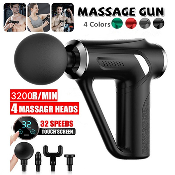 NEW LCD Touch 32 Speeds Electric Massage Gun DeepTissue Massager Muscle ...