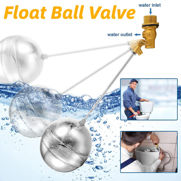 DN15 G1/2 Thread Float Ball Valve Floating Ball-cock Tank Ballcock ...