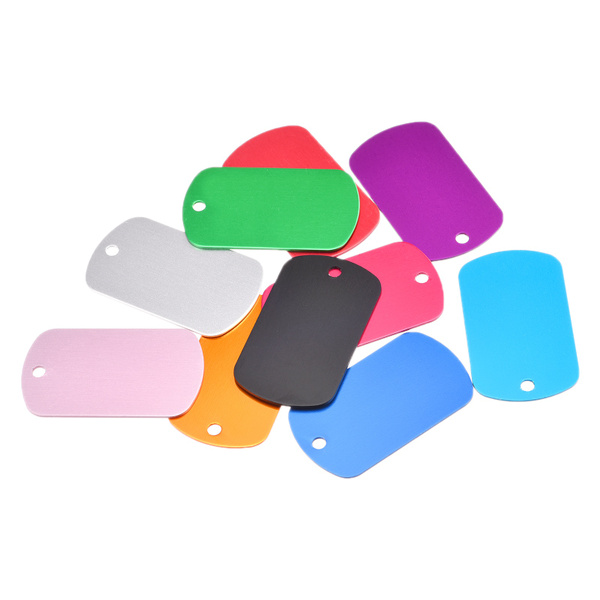 Aluminum Blank Tags Metal ID Tags for Decoration, Engraving and ...