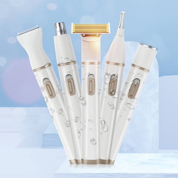 1 set Multipurpose Electric Shavers 5 in 1 Cordless Body Hair Beard ...