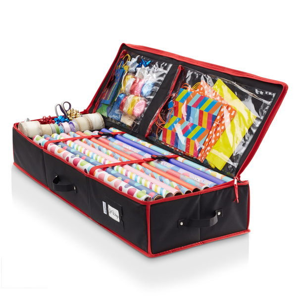 Casafield Wrapping Paper Storage Container, Gift Wrap Organizer Box | Wish