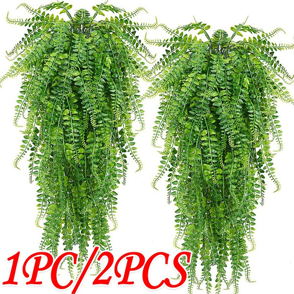 1pc/2pcs Artificial Hanging Vines Ferns Plants Fake Ivy Leaves Garland ...