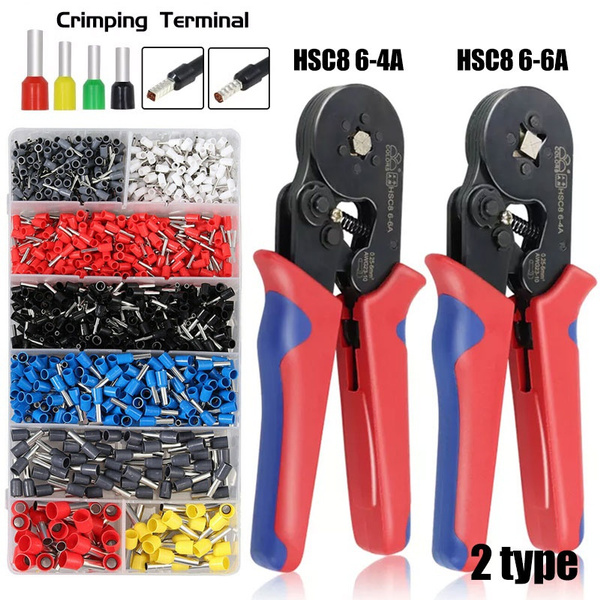 Wire Terminals Crimping Tool Set, Crimp Wire Plier Tools + Wire Ferrule ...